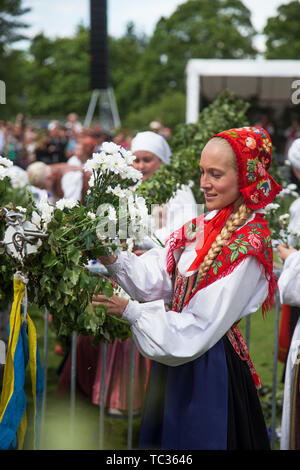 STOCKHOLM 20170623 Midsommar på Skansen, Stockholm, Sverige ...