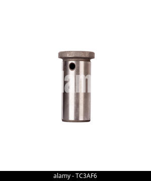 Metal component on white background Stock Photo - Alamy