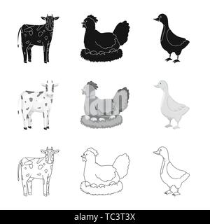 Vector design of breeding and kitchen sign. Collection of breeding and ...