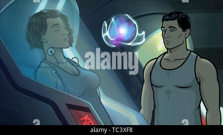ARCHER, l-r: Lana Kane, Sterling Archer in 'Fugue and Riffs' (Season 4 ...