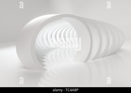 Three-dimensional rendering, white surface channel Stock Photo - Alamy