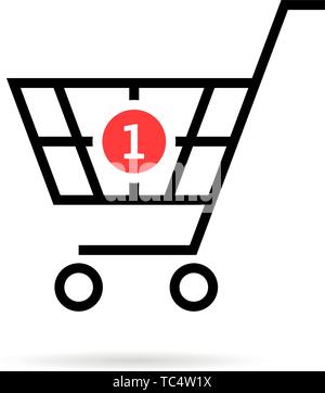 Add new cart item outline icons on round glass buttons in multiple ...