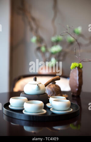 Tea and tea set Stock Photo - Alamy