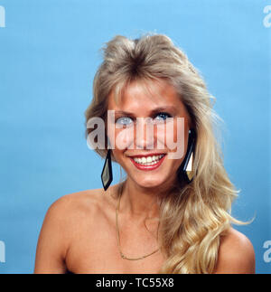 Porträt des Models und der Miss Germany 1988/1989 Nicole Reinhardt nach ...