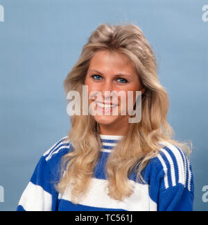 Porträt des Models und der Miss Germany 1988/1989 Nicole Reinhardt nach ...