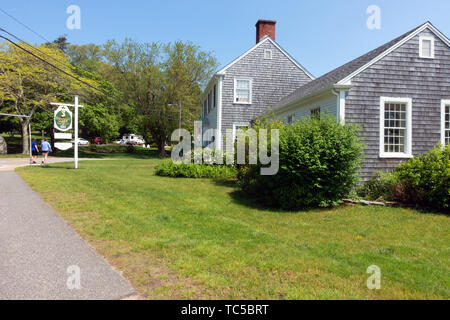 Sandwich Glass Museum, a popular attraction, in Sandwich, Cape Cod ...