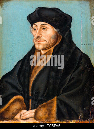 Desiderius Erasmus (1466-1536) on engraving from 1859. Dutch ...