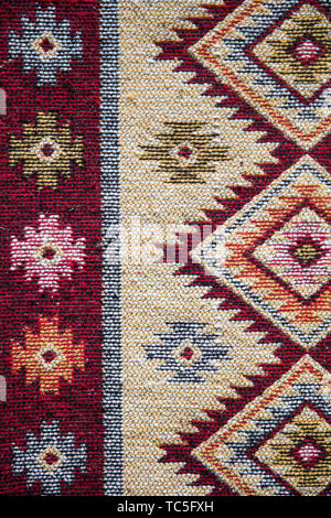 Colorful Geometrical Pattern of Georgian Traditional Tapestries Stock ...