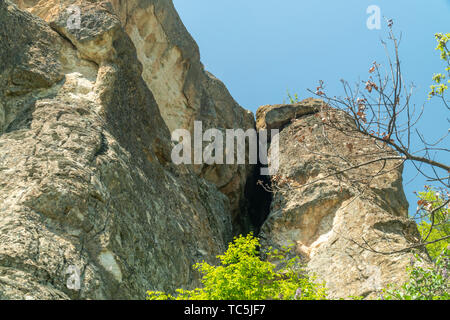 The womb cave alos known as Utroba cave near Kardzhali city in Rhodope ...
