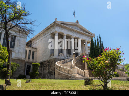 The National Library in Athens, Greece. Building detail Stock Photo - Alamy