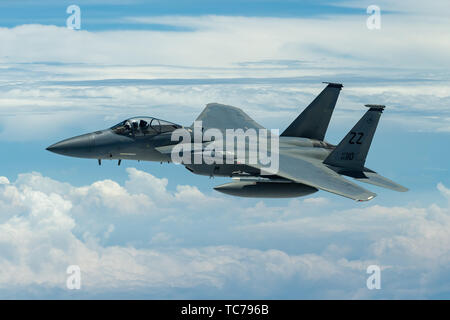 AIM-7F Sparrow air-to-air missiles attached to an F-15 Eagle alert ...