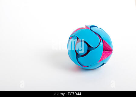Plastic toy ball transformer blue and pink Stock Photo - Alamy