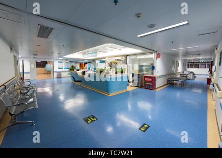Hospital nurse station panoramic view Stock Photo - Alamy