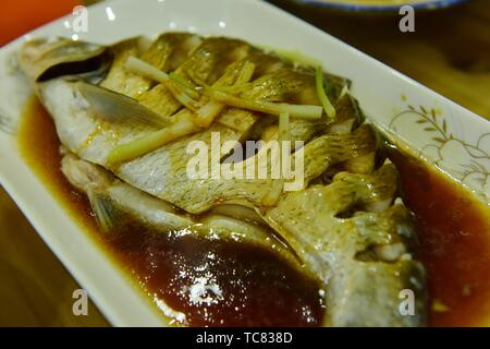 Steamed Wuchang fish Stock Photo - Alamy