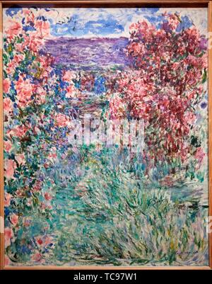 The House among Roses 1925 Claude Monet 1840 – 1926 France French Stock ...