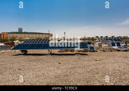 Solar energy panels with Saudi Arabia flag background. Sustainable ...