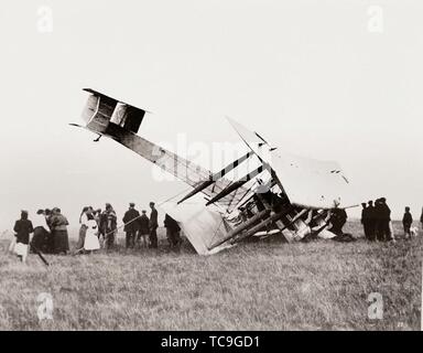 Captain Alcock and Lieutenant Brown terminate their successful first ...