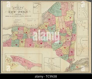 New York City map. 1857. Cartographic. Maps. Lionel Pincus and Princess ...