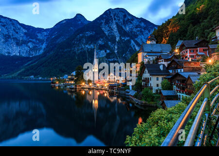 The most beautiful town in Europe, Halstadt Stock Photo - Alamy
