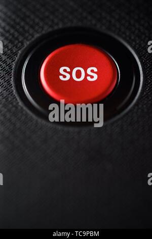 Close up image of the SOS button and car ceiling lamp in a car Stock ...
