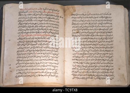 Ancient open book in arabic. Old arabic manuscripts and texts Stock ...