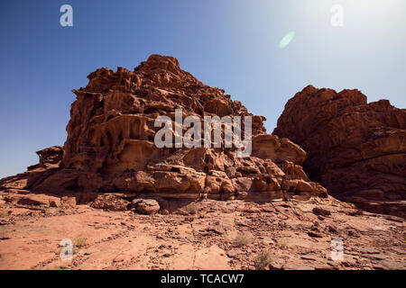 Jordan Wadi Ram Yadan geology, Middle East, Jordan, panorama, Yadan ...