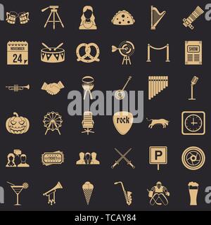 Proceeding icons set, simple style Stock Vector Image & Art - Alamy