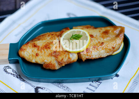 Fried dragon fish, fish and fillet Stock Photo - Alamy