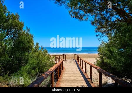 Promenade beach in Alcossebre, Spain Stock Photo - Alamy