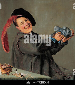The painting Jolly Toper by Judith Leyster, showcasing a genre scene in ...