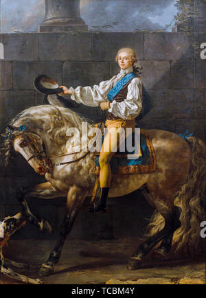Equestrian Portrait of Stanislas Kostka Potocki 1781 by Jacques-Louis ...