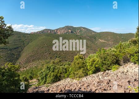View from Pic du Cap Roux in the Massif de l'Esterel, Antheor, Var ...