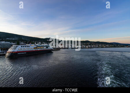 NORWAY Molde The Molde Panorama - Hurtigruten coastal express ship ...