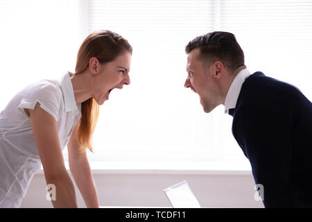 Business people shouting at each other Stock Photo: 58052473 - Alamy