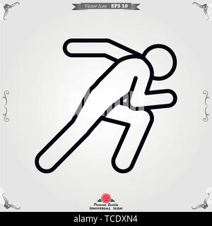 Long Jump vector icon isolated on transparent background, Long Jump ...