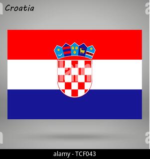 Isolated flag of Croatia Stock Vector Image & Art - Alamy