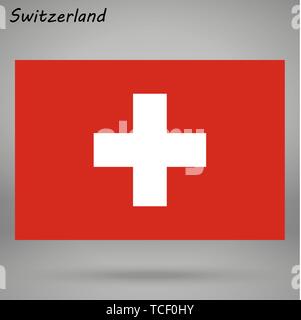 Isolated flag of Switzerland Stock Vector Image & Art - Alamy