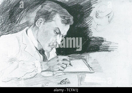 August Macke - Portrait Dr Ludwig Deubner Writing 1903 Stock Photo - Alamy