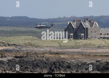 U.S. President Donald Trump departs the White House in Washington, DC ...