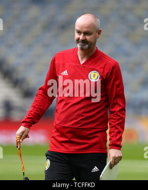 Scotland manager Steve Clarke during an international friendly match at ...
