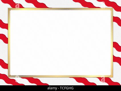 Border made with Peru national colors. Template elements for your ...