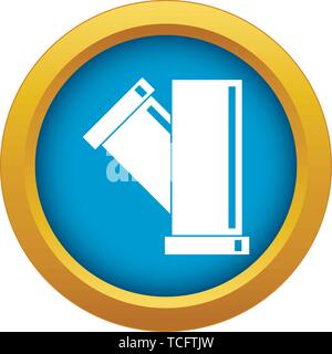 Tee pipe icon blue vector Stock Vector Image & Art - Alamy