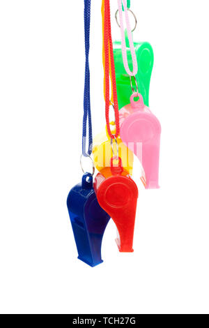 Toy Whistle Multi Colored Stock Photo - Alamy