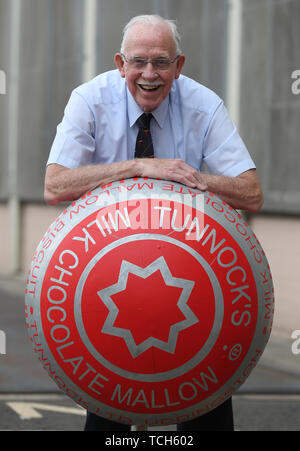 The man who invented the Tunnock's Teacake Boyd Tunnock with his ...