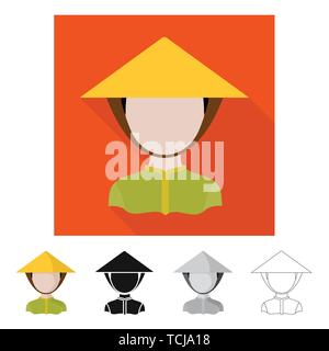 Isolated object of imitator and resident logo. Collection of imitator ...