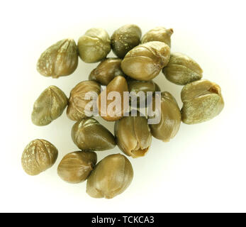 green capers isolated on white background Stock Photo - Alamy
