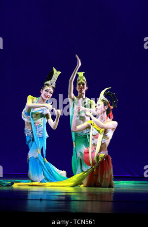Beijing, China. 8th June, 2019. Artists perform Dunhuang Dance at ...