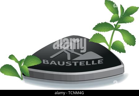 under construction vector shield site warning sign Stock Vector Image ...