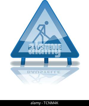 under construction vector shield site warning sign Stock Vector Image ...