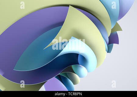 Three-dimensional rendering, color curved background Stock Photo - Alamy
